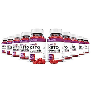 Justified Laboratories (10 Pack) Kwazi Keto Gummies 1000MG ACV with Pomegranate Juice Beet Root B12 600 Gummys