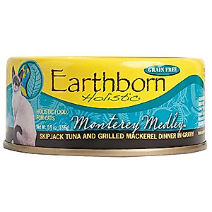Earthborn Holistic Monterey Medley Grain-Free Moist Cat Food, Beige, 5.5 oz(pack of 24)