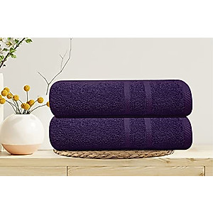 LOOP TERRY Bath Towel Set - 100% Cotton 6 Pack 24 x 46 Quick Dry Towels. Lightweight & Absorbent, 500 GSM Soft Towels use for Bath, Pool, Spa, Gym, Guest Bathroom, Ideal for Daily Drying