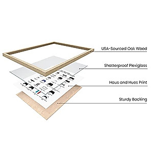 HAUS AND HUES Video Game Poster - Gamer Wall Decor For Boys Bedroom Posters, Video Game Room Decor For Teen Boys, Gaming Poster For Gamer Room Decor and Video Game Poster (Beige Frame, 12x16)