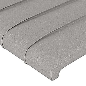 Penau Headboard with Ears Light Gray 64.2"x9.1"x30.7"/34.6" Fabric Timeless Style for Your Bedroom Designed for Restful Nights