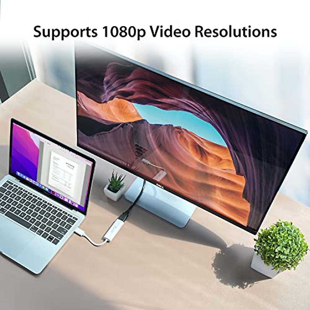 j5create JUA254 USB 3.0 to HDMI™ External Video Adapter, White