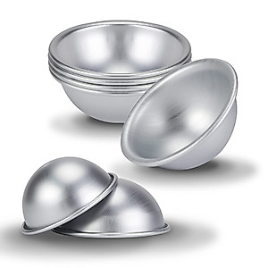 Zerodis 4Inch Semicircle Aluminum Cake Pan Hemisphere Cake Pan Sphere Cake Pan Baseball Cake Pan Sport Ball DIY Birthday Cake Pan