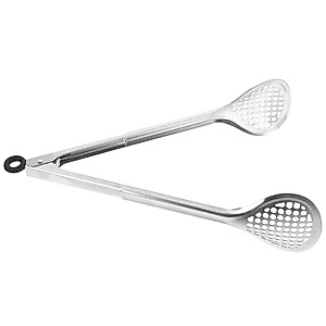 Kichvoe Kitchen Tongs Stainless Steel BBQ Tong 12 Inch Bread Clip Sugar Cube Tongs Food Serving Tongs Barbecue Cooking Grilling Non Slip Tongs Kitchen Utensil Gadgets Silver