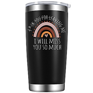 GSPY Tumbler, Coworker Leaving Gifts, Miss You Gifts for Women, Men - Best Friend Moving, Going Away Gift for Coworker - Funny Goodbye, Retirement, New Job, Farewell Gifts for Coworkers, Boss