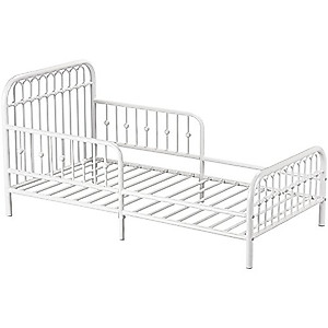 Little Seeds Monarch Hill Ivy Metal Toddler Bed, White