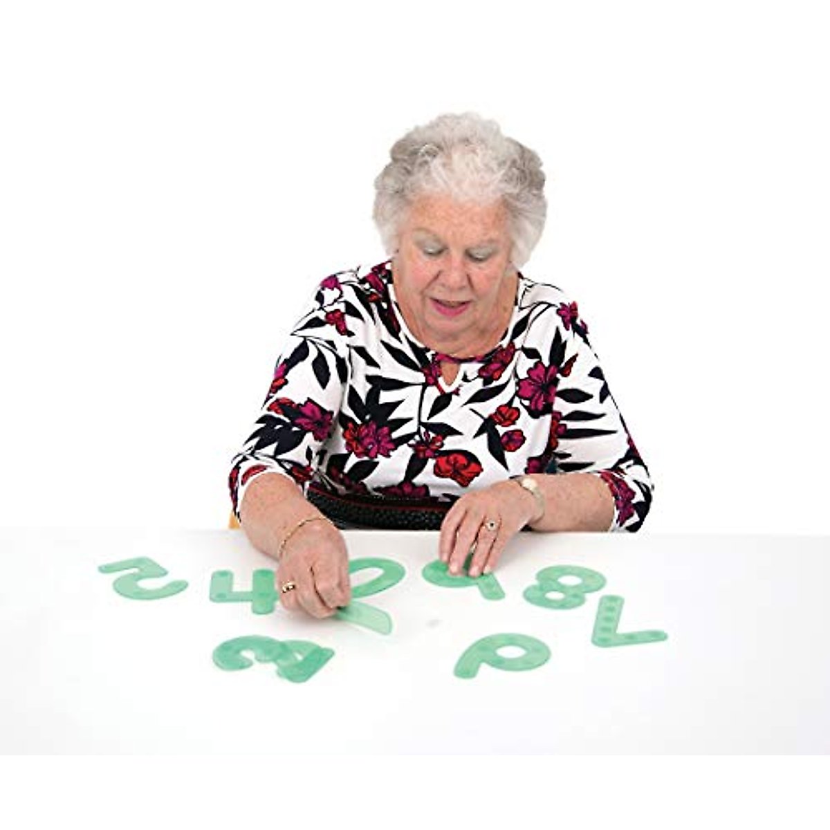 TickiT SiliShapes Dot Numbers - Set of 10 - Transparent Silicone Numbers with Corresponding Dots to Count - Teach Numbers, Counting and Subitizing