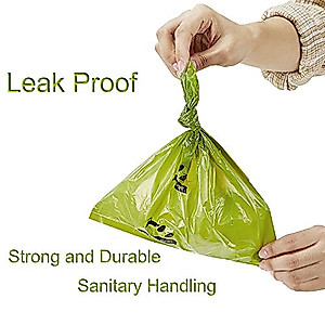ECO-CLEAN Dog Poop Bags, 24 Rolls/360 Bags with Dispenser, Dog Waste Bags, Unscented, Leak-Proof, Easy Tear-Off