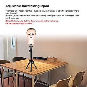 Anself + Tripod for Hairdressing Head to Stand On A Table