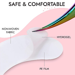 3D Beauty Biogel Eye Pads For Eyelash Extension, Under Eye Pads Eyelash Extension Supplies - 15 Sheets (30 Pairs)