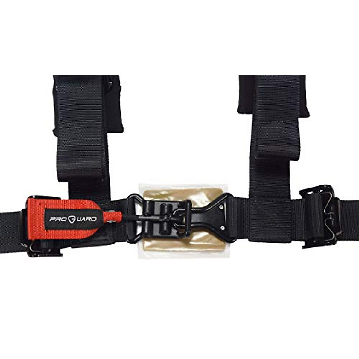 PROGUARD Black 4 Point Harness 2" Straps for Off Road Vehicle, ATV, UTV, Go Kart, Buggy, Side by Side, & Rock Bouncer (Two Pack)