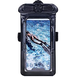 Vaxson Phone Case Black, Compatible with Garmin GNC 355 355A Waterproof Pouch Dry Bag [ Not Screen Protector Film ]