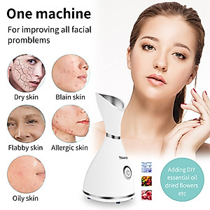 Face Humidifier,Skin Care Tools,Face Steamer for Facial,Facial Tools,Beauty Tools,Facial Steamer for Facial Feep Cleaning,Vaporizador Facial,Self Care Gifts for Women
