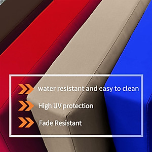 Cinnamonee Outdoor Cushion Covers Replacement Outdoor Patio Pillow Cover Comfortable for All Seasons Sofa Couches Loveseats Lava (20"X22"X4" 2 Pack, Red)