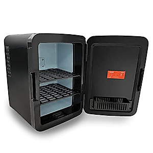 Cooluli Coca-Cola Byte Edition Mini Fridge for Gaming,  Bedroom - Car, Office Desk & College Dorm Room - 10L/12 Can Small Refrigerator - AC/DC 12V Portable Cooler & Warmer for Food, Drinks (Coke, Byte)