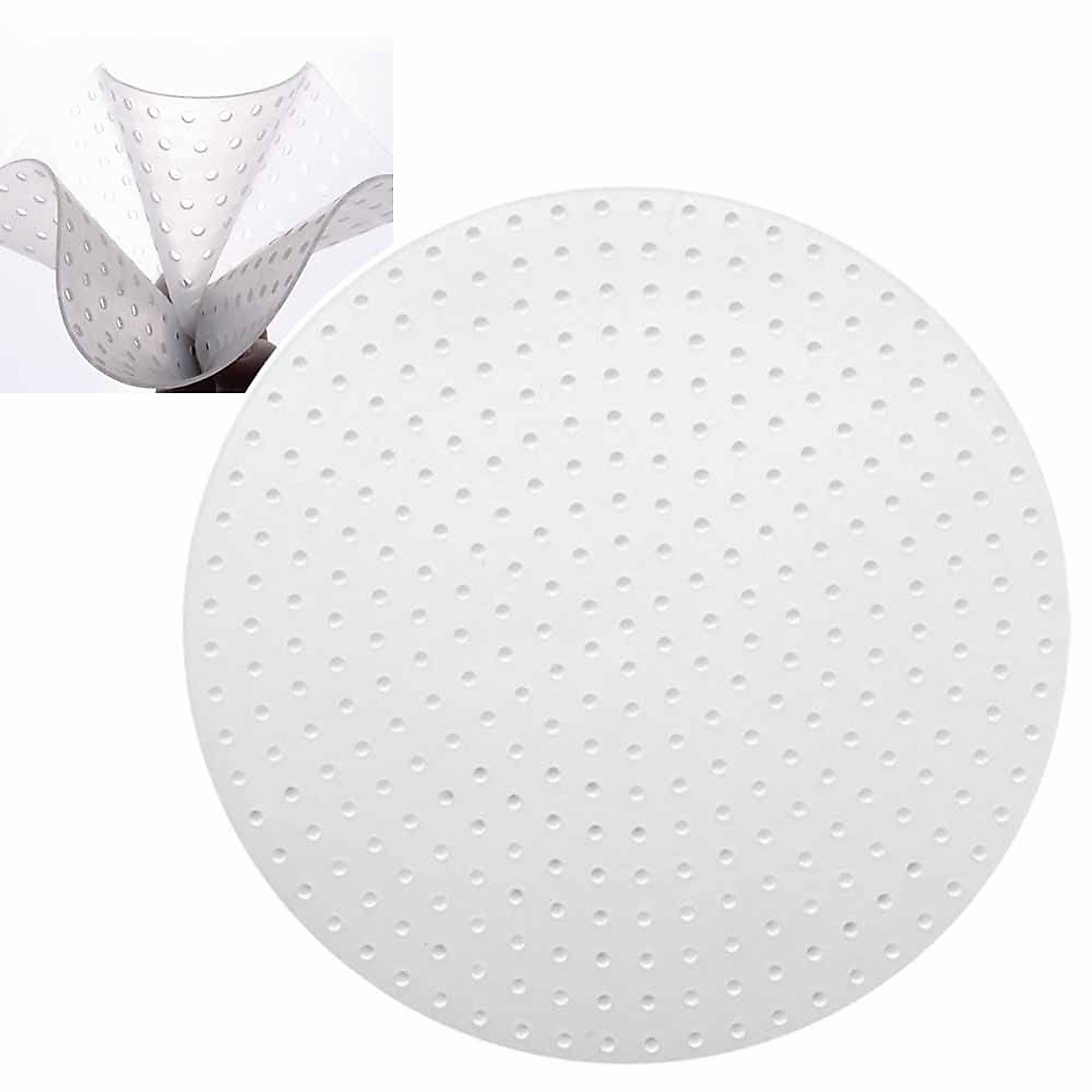 Emiif Rice Cooker Burnt Proof Silicon Pad 30Cm Silicone Mat for Commercial Rice Cooker White Rice Anti Paste Pot Mat Cooking Silica Gel Mat Non Stick Pot Mat Thickened