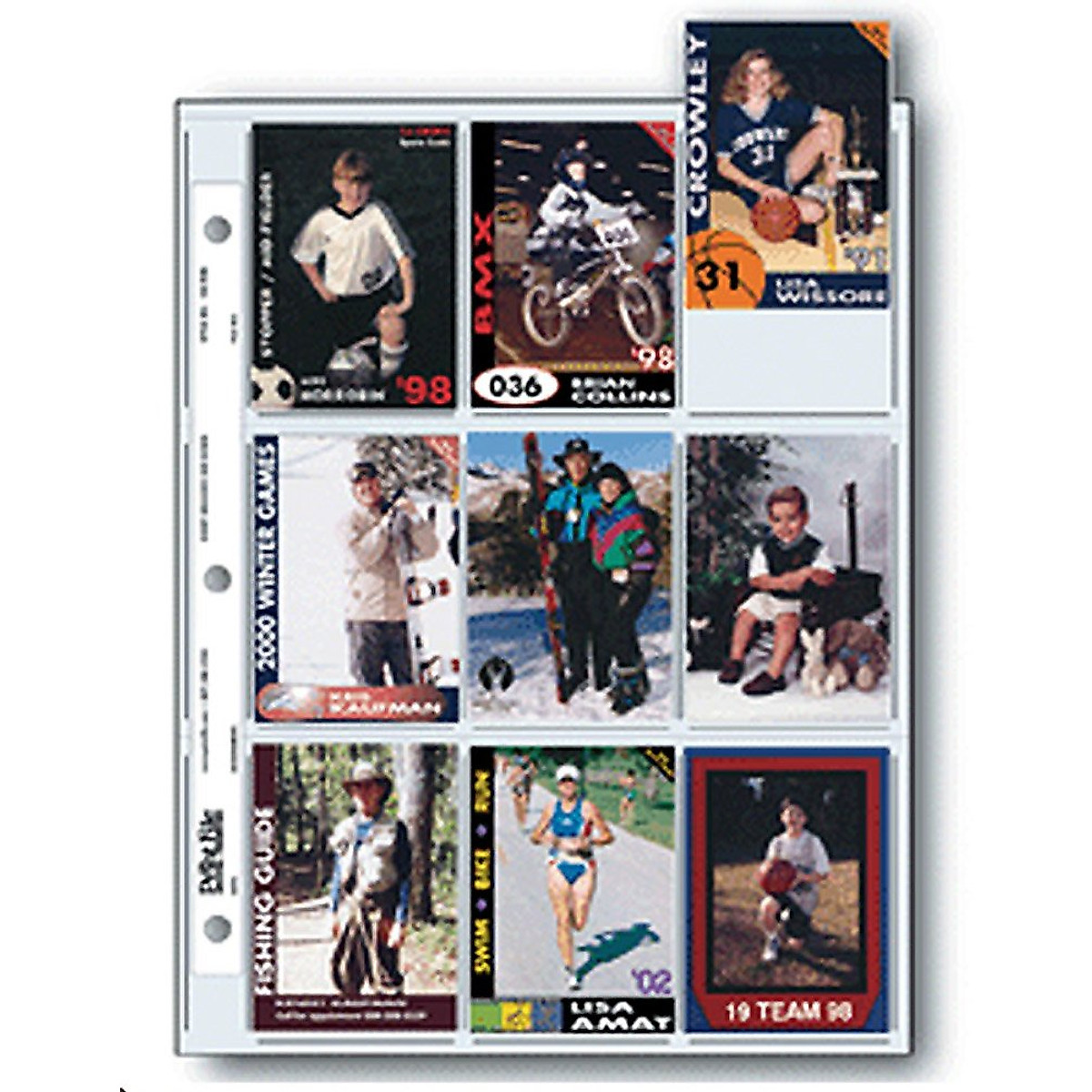 Print File Pkg 25 Archival 120 Negative Preservers. Holds 9 Individual 6x7 Sleeved Negatives or 18 collectable Cards or 2 1/2 x 3 1/2" Wallet Size Prints