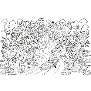 A Million Kawaii Cuties: The Sweetest Things to Color (A Million Creatures to Color)