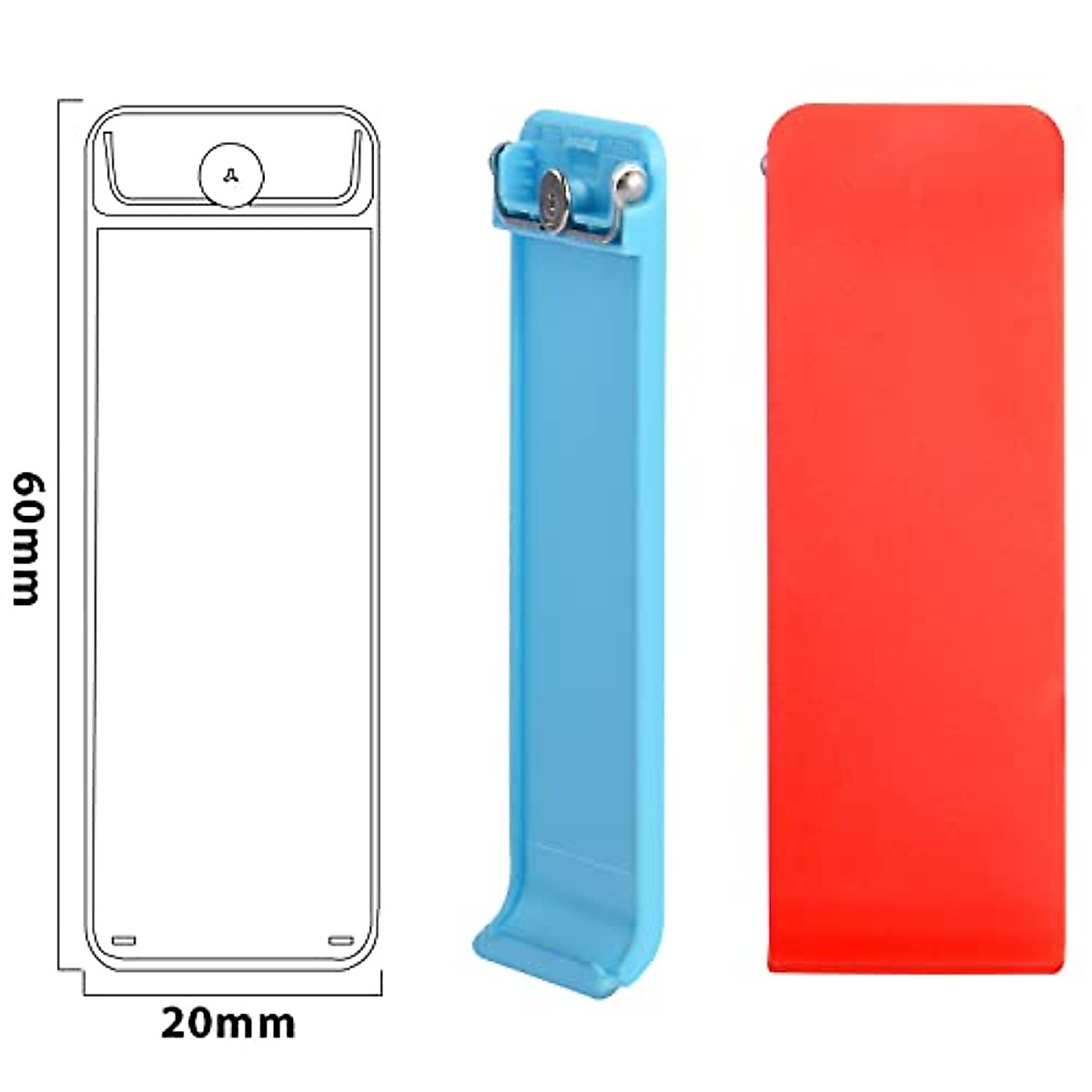 Switch Kickstand Replacement, Switch Stand with 4 Pcs Thumb Grips, 2 Pack Replacement Kickstand for Nintendo Switch