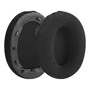 Geekria Comfort Velour Replacement Ear Pads for Sony WH-1000XM4 Wireless Headphones Ear Cushions, Headset Earpads, Ear Cups Cover Repair Parts (Black)