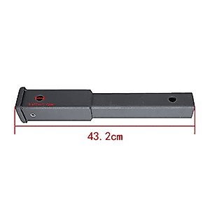 Trailer Hitch Extension Receiver 12 Inches Length 5/8 Inch Pin Hole 4000 LBS 84433