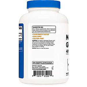 Nutricost Magnesium Glycinate 420mg, 240 Capsules - 120 Servings, Non-GMO, Gluten Free, Vegetarian Friendly