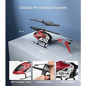 SYMA Remote Control Helicopter, S50H RC Helicopter with 16 Mins Flight Time, Altitude Hold and One-Key Take Off/Landing RC Plane, Gyro Stabilizer, 3.5 Channel, Gift Helicopter Toys for Kids Adults