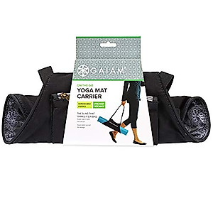 Gaiam On-The-Go Yoga Mat Carrier, Granite Storm
