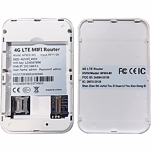 KuWFi 4G LTE Mobile WiFi Hotspot Unlocked Travel Partner Wireless 4G Router with SIM Card Slot Support B1/B3/B5/B7/B8/B20 in Europe Caribbean South America Africa