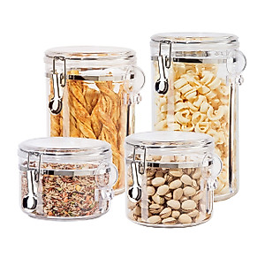 Oggi Clear Canister Food Storage Container Set, 4-Piece