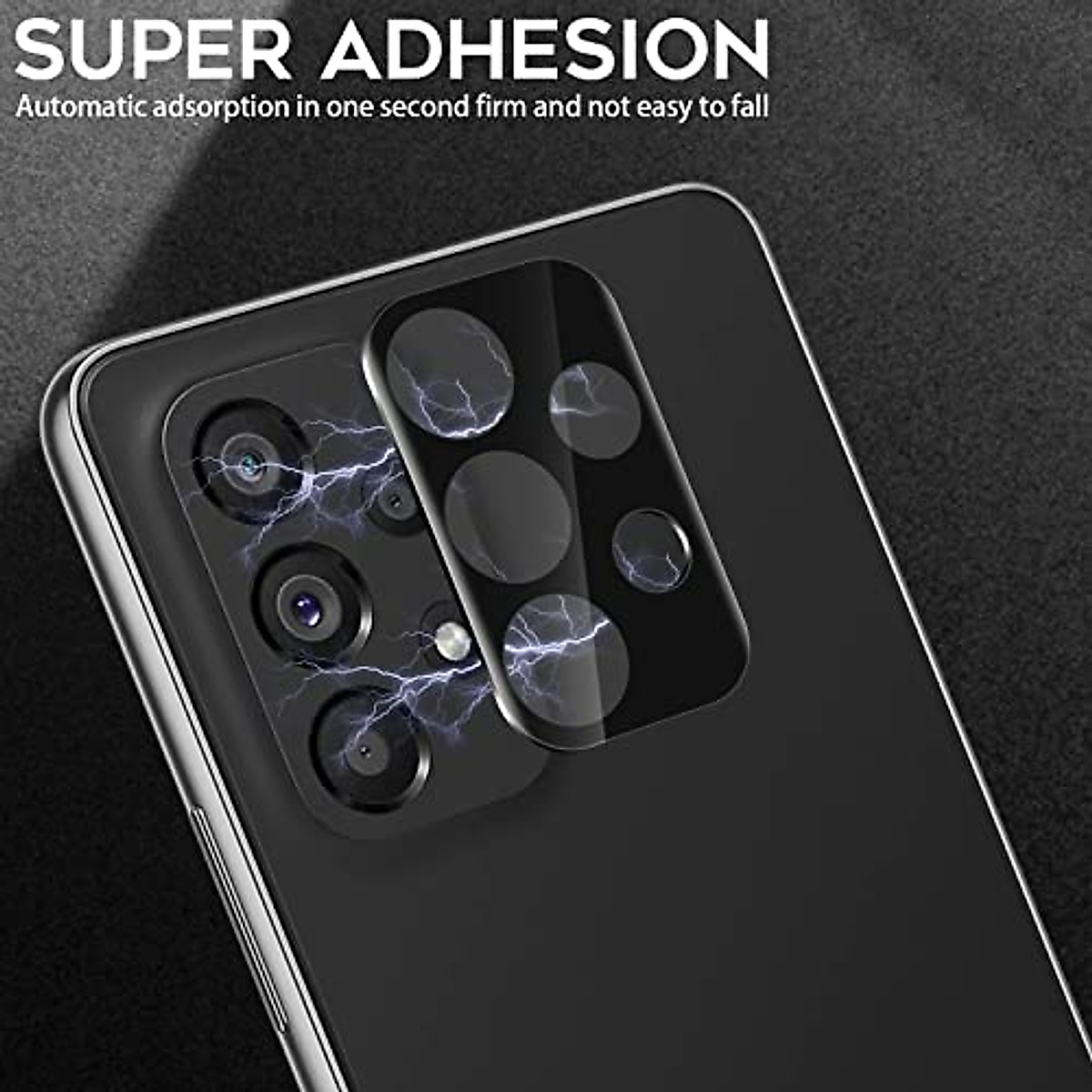 Orzero (4 Pack) Compatible for Samsung Galaxy A53 5G, Samsung Galaxy A33 5G Camera Lens Protector, Tempered Glass 9 Hardness HD Anti-Scratch Full Coverage Bubble-Free (Lifetime Replacement)
