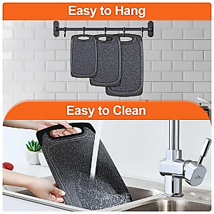 KIMIUP Kitchen Cutting Board (Set of 3),Professional Chopping Boards Sets,Dishwasher Safe Cutting Boards With Juice Grooves & Carrying Handle & No BPA