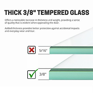 Eurotech Showers VITRA-200 56.5-60" W x 78" H Twinglide Frameless Shower Door w/ 3/8" Clear Tempered Glass (Brushed Nickel)