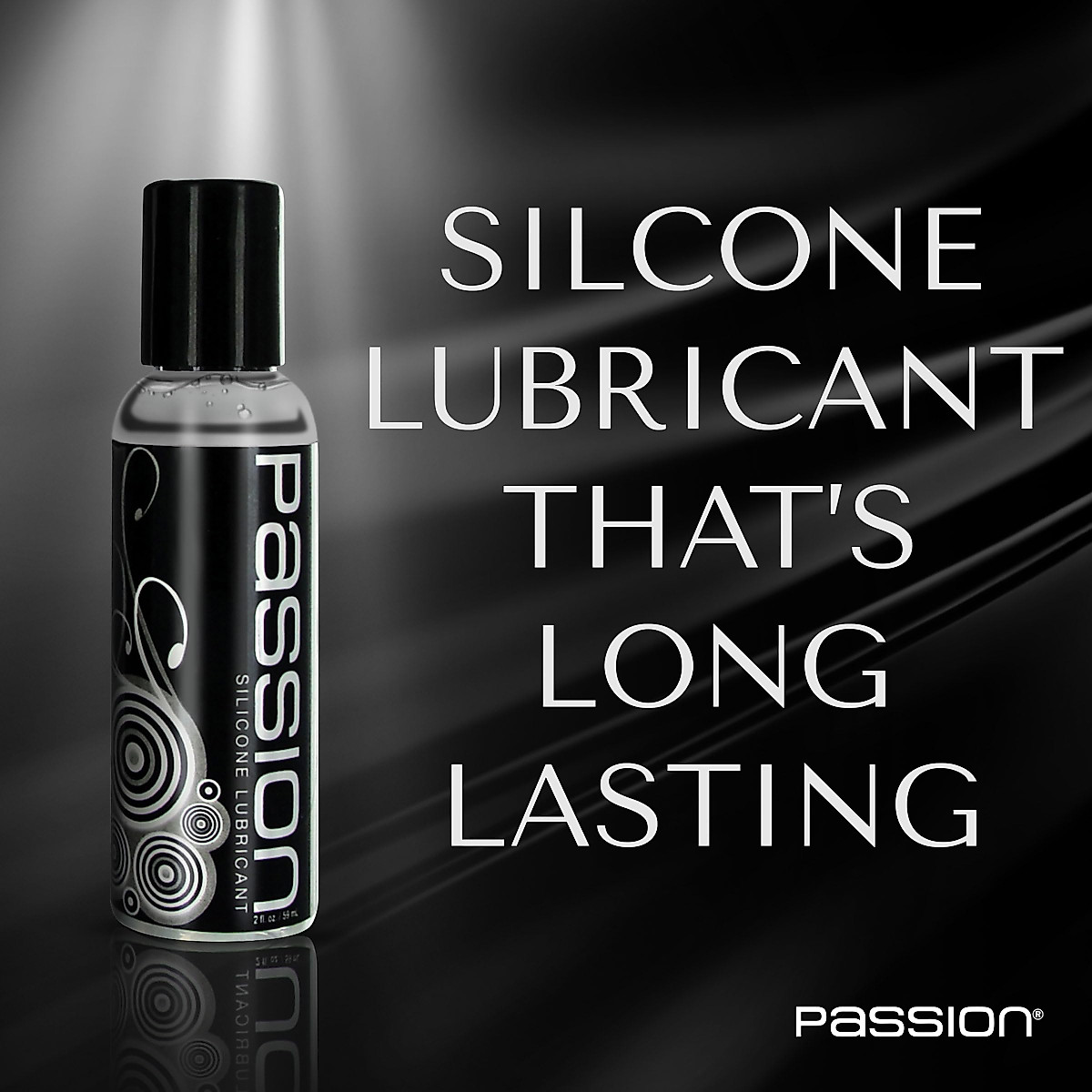 Passion Premium Silicone Lubricant, 2 Fl Oz - Long-Lasting, Non-Sticky Formula, Made in USA, Smooth Application for Comfort