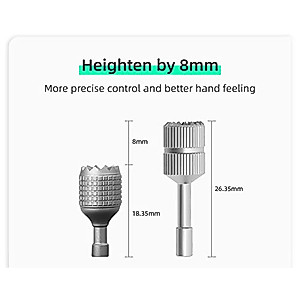 Suitable for DJI Mini3 Pro(Mavic3) Joystick Governor Extended Control Sticks Delay Rocker Accessories Thumb Drone Replacement Accessories (Governor + red Rocker)