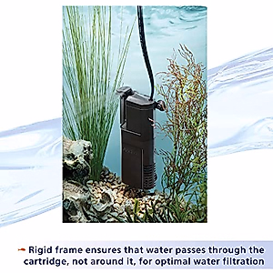 Aqueon 6 Count Replacement Internal Filter Cartridges, Large, for QuietFlow Internal Filter AT30 and AT40