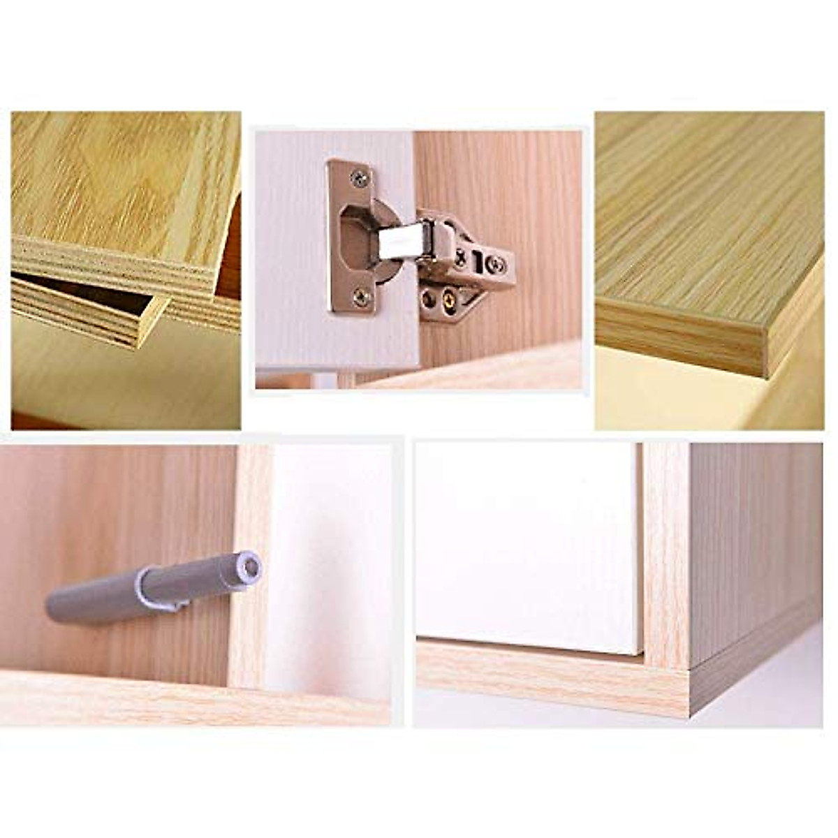 PIBM Stylish Simplicity Shelf Wall Mounted Floating Rack Shelves Solid Wood with Door Bookshelf Show Bearing Strong Living Room Bedroom - 4 Colors, b , 80x20x65cm