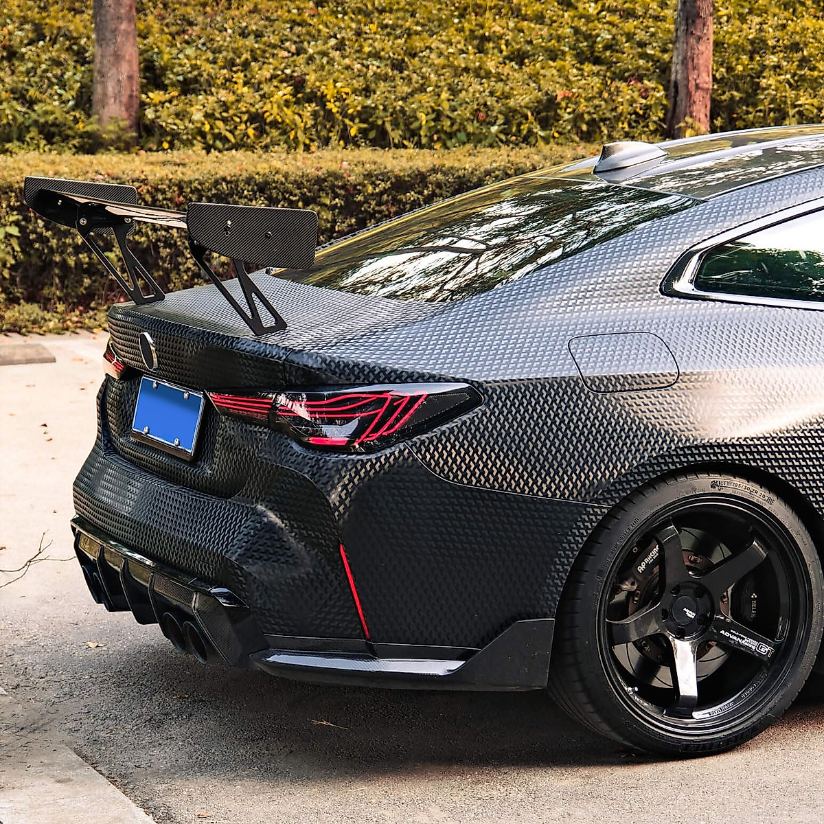 VViViD Designer Black Carbon Fiber Vinyl Wrap (Triangle Carbon, 1ft x 5ft)