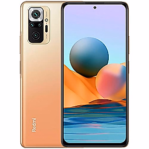 Xiaomi Redmi Note 10 Pro (128GB, 6GB) 6.67" Snapdragon 732G 5020mAh Battery Dual SIM GSM Unlocked Global 4G LTE (T-Mobile, Metro, Global) International Model (Fast Car Charger Bundle, Gradient Bronze)