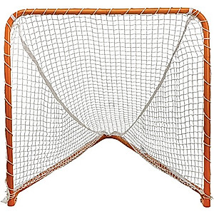 STX Lacrosse Folding Backyard Lacrosse Goal, Orange, 6 x 6-Feet