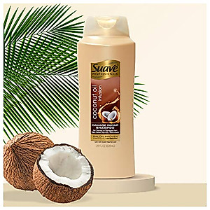 Suave Professionals Damage Repair Shampoo for Normal to Damaged Hair Coconut Oil Infusion Dry Hair Shampoo with Pure Coconut Oil 28 oz