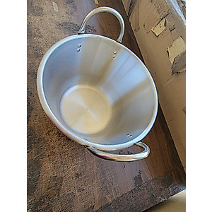 Cazo Grande Para Carnitas Large 17"x11" inch Stainless Steel Heavy Duty Acero Inoxidable Wok comal Fry