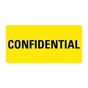 LabelValue CONFIDENTIAL Medical Records Labels LV-MRL4