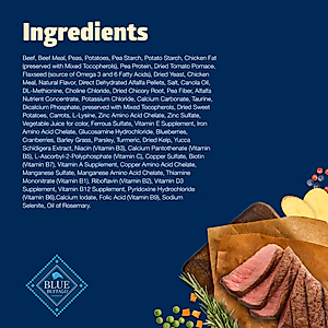 Blue Buffalo Freedom Grain-Free Dry Dog Food, Complete & Balanced Nutrition for Adult Dogs, Made in the USA With Natural Ingredients, Beef & Potatoes, 11-lb. Bag