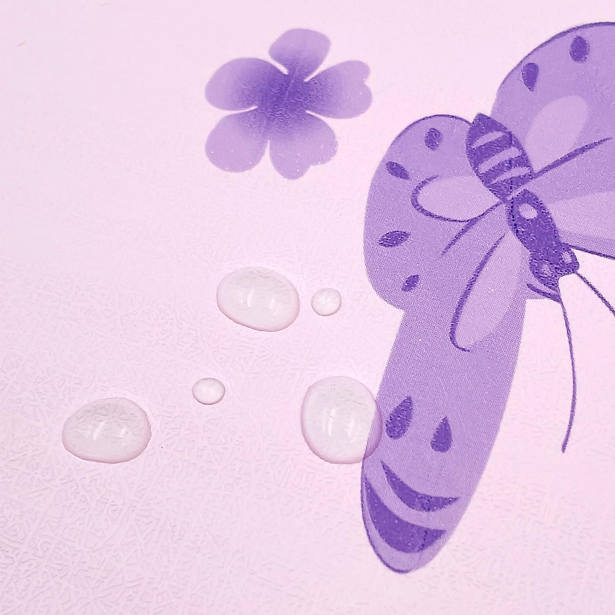 Yifely Purple Butterfly Peel & Stick Shelf Drawer Liner PVC Nightstands Study Desk Tabletop Protective Paper 17.8 Inch by 9.8 Feet