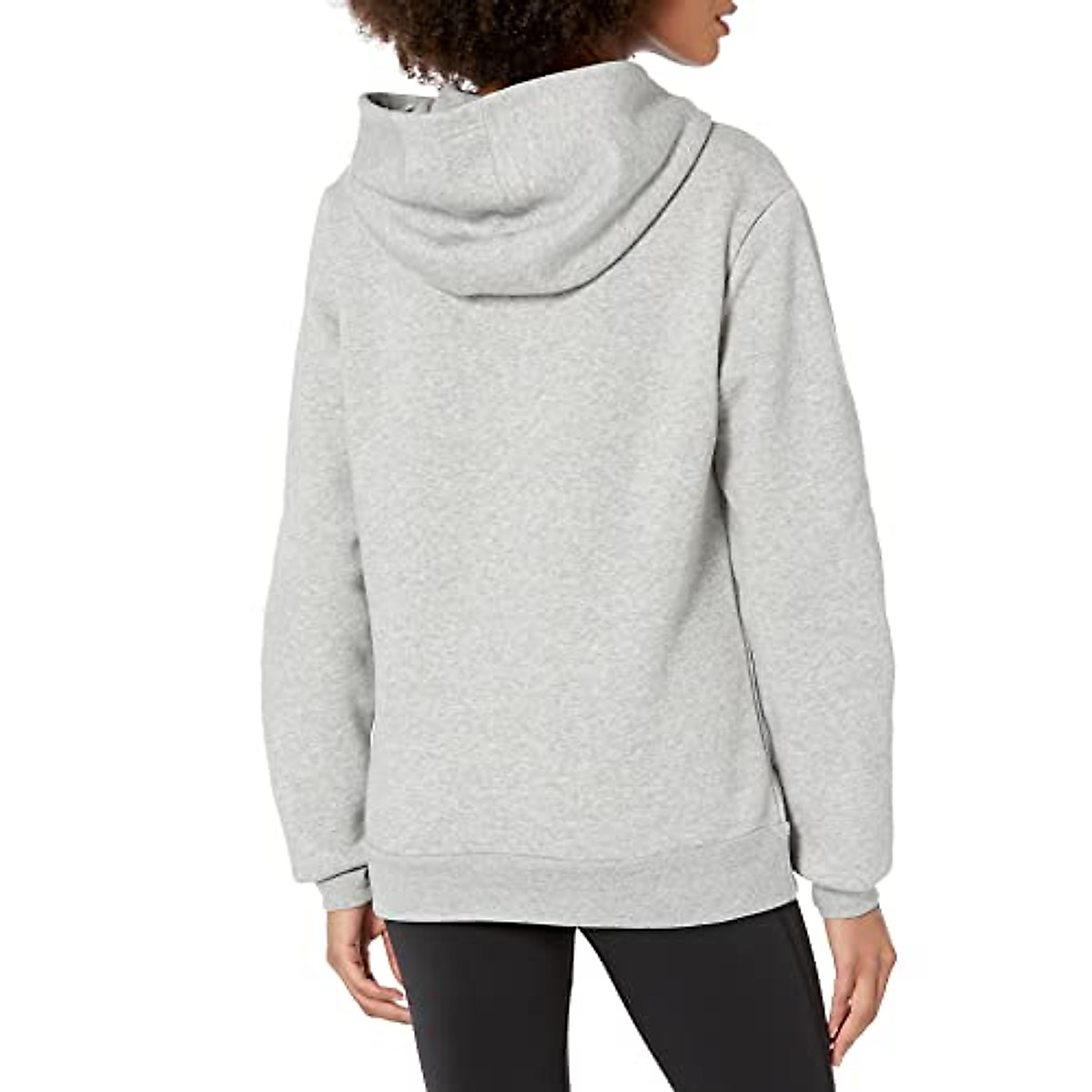 adidas Women's Girls on The Run Graphic Hoodie, Medium Grey Heather, Large