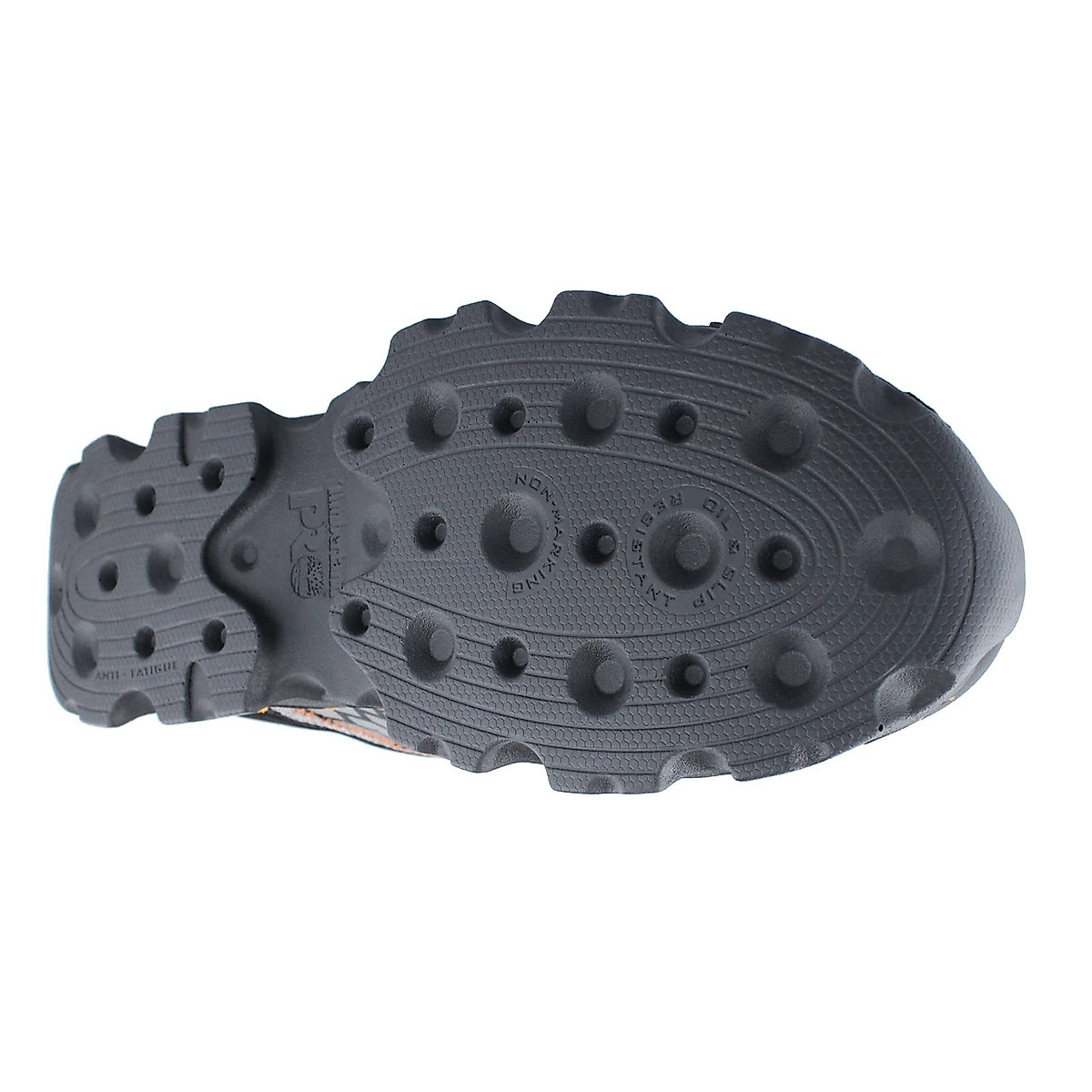 Timberland PRO Men's Powertrain Sport Alloy Safety Toe Static Dissipative Industrial Athletic Work Shoe Boot, Black/Grey/Orange, 13 Wide