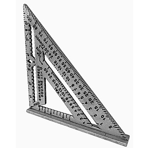 Swanson Tool Co 7 Inch Speed Square Pro with Pro Blue Book, Model S0100-A, Aluminum