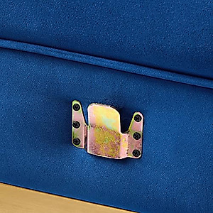 Modway Sanguine Channel Tufted Performance Velvet Modular Sectional, 5-Piece Left-Facing Sofa, Navy