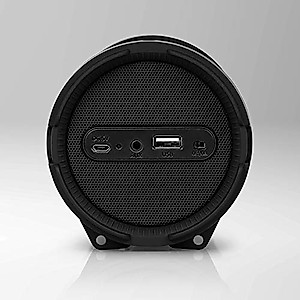 Pyle Surround Portable Boombox Wireless Home Speaker Stereo System, Built-in Rechargeable Battery, MP3/USB/FM Radio with Auto-Tuning, Aux Input Jack for External Audio. (PBMSPG6) Black